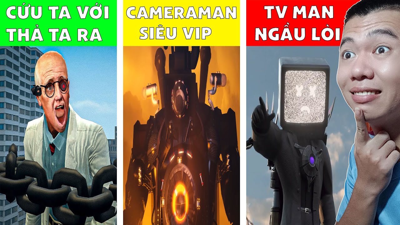 Vũ Trụ Skibidi Toilet Nhân BiBi Phát Hiện nhà khoa học bị trói ...