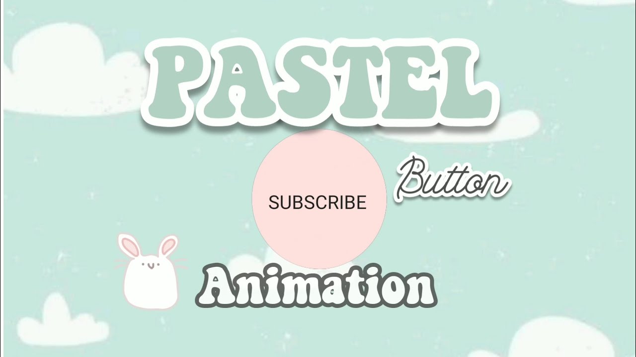 Pastel subscribe button animation for intro/outro - YouTube