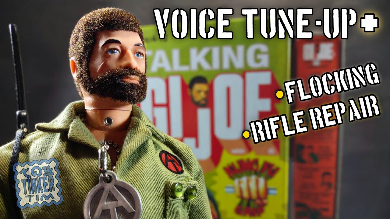 GI Joe Adventure Team Talking Commander Tune-Up Repair - Flocking and ...