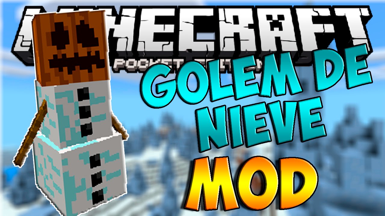 SNOW GOLEMS MOD, GOLEMS DE NIEVE MOD PARA MINECRAFT PE 0.14.0 | Mods ...