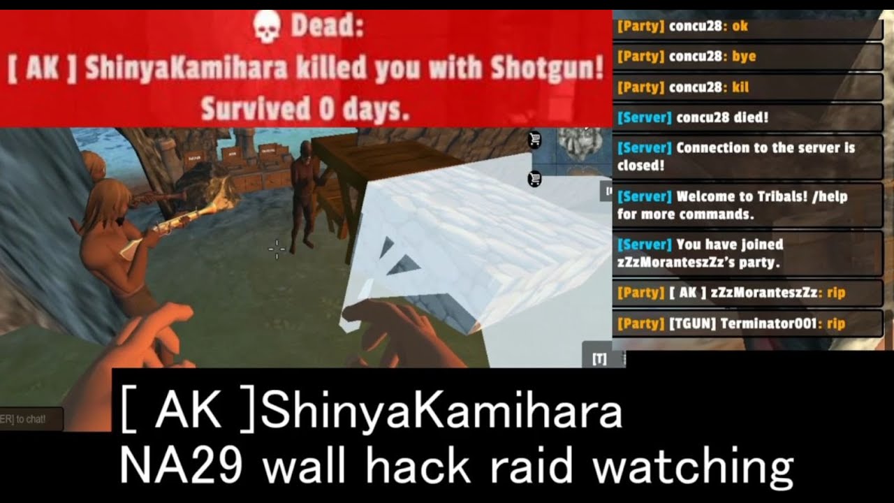 【Tribals.io】Wall Hack Raid 【 AK 】ShinyaKamihara【raid】（NA29-c6 cave） 2024-12-6 - YouTube