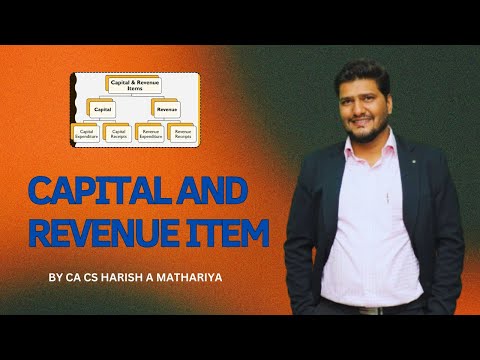 Capital and Revenue Item - YouTube