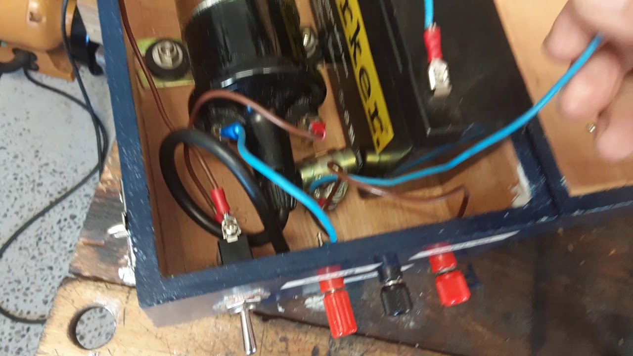 Model engine ignition coil starting box. - YouTube