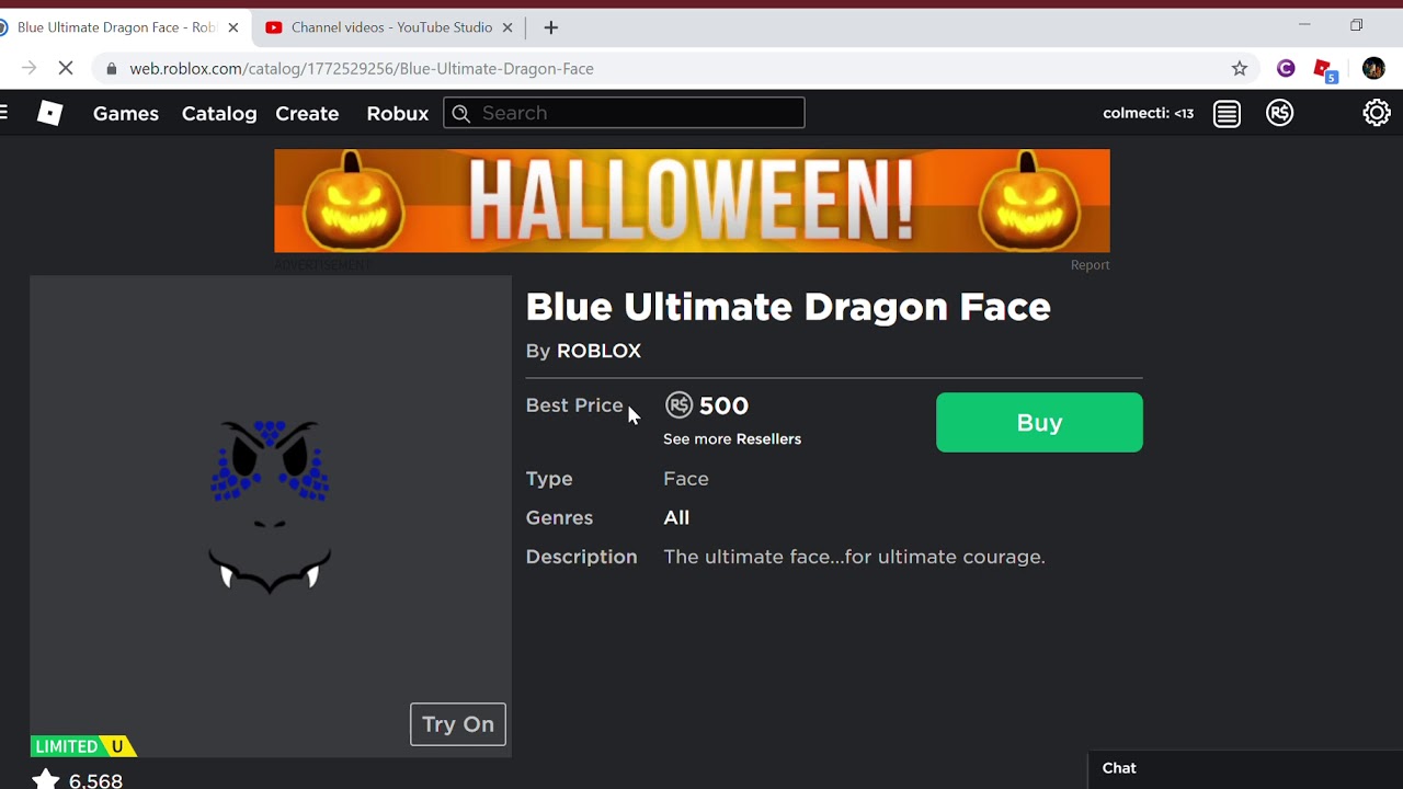 I sold a limited for one robux - YouTube