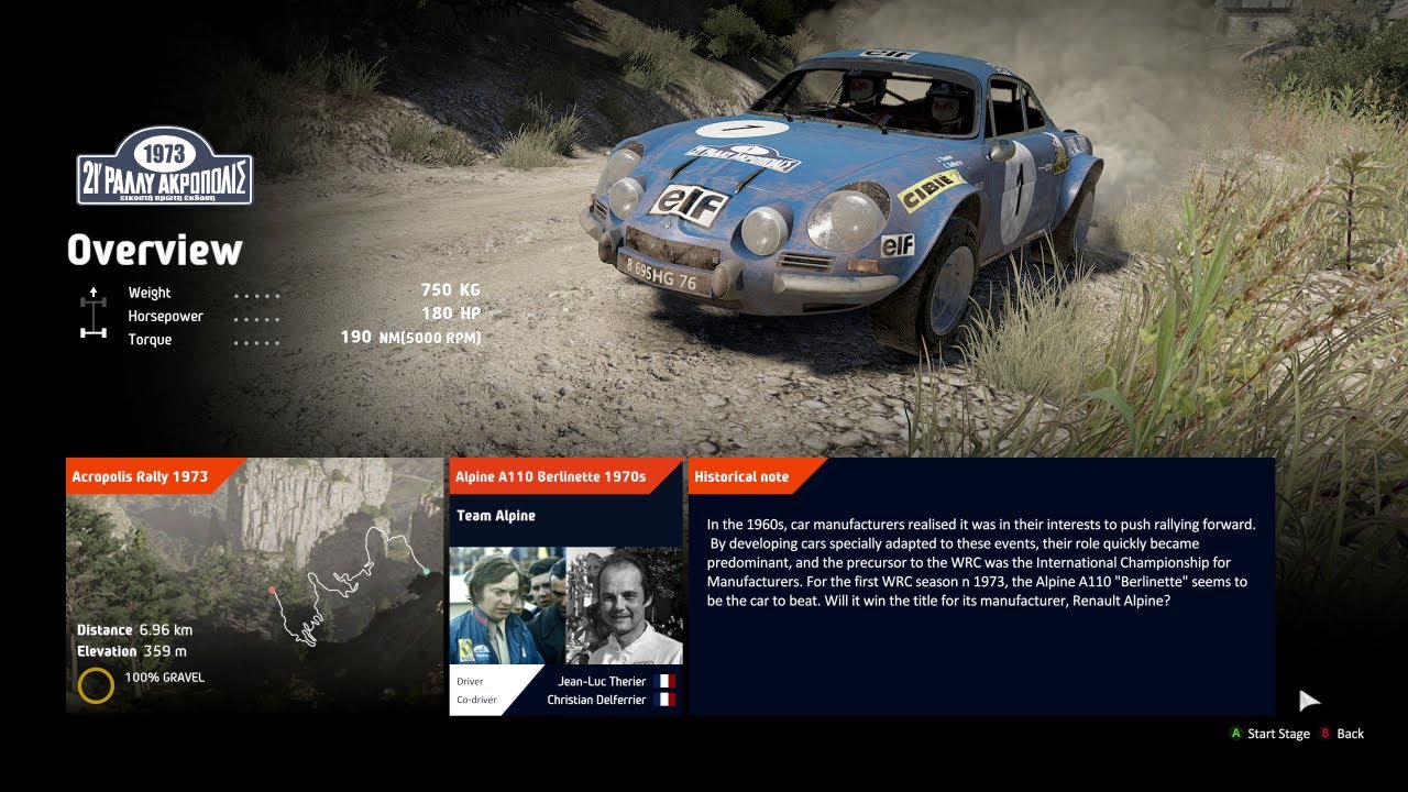 WRC 10 - 50th Anniversary Mode - Acropolis Rally 1973 - (Chase Camera ...