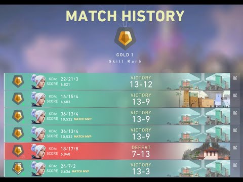 Three game win streak Valorant - YouTube