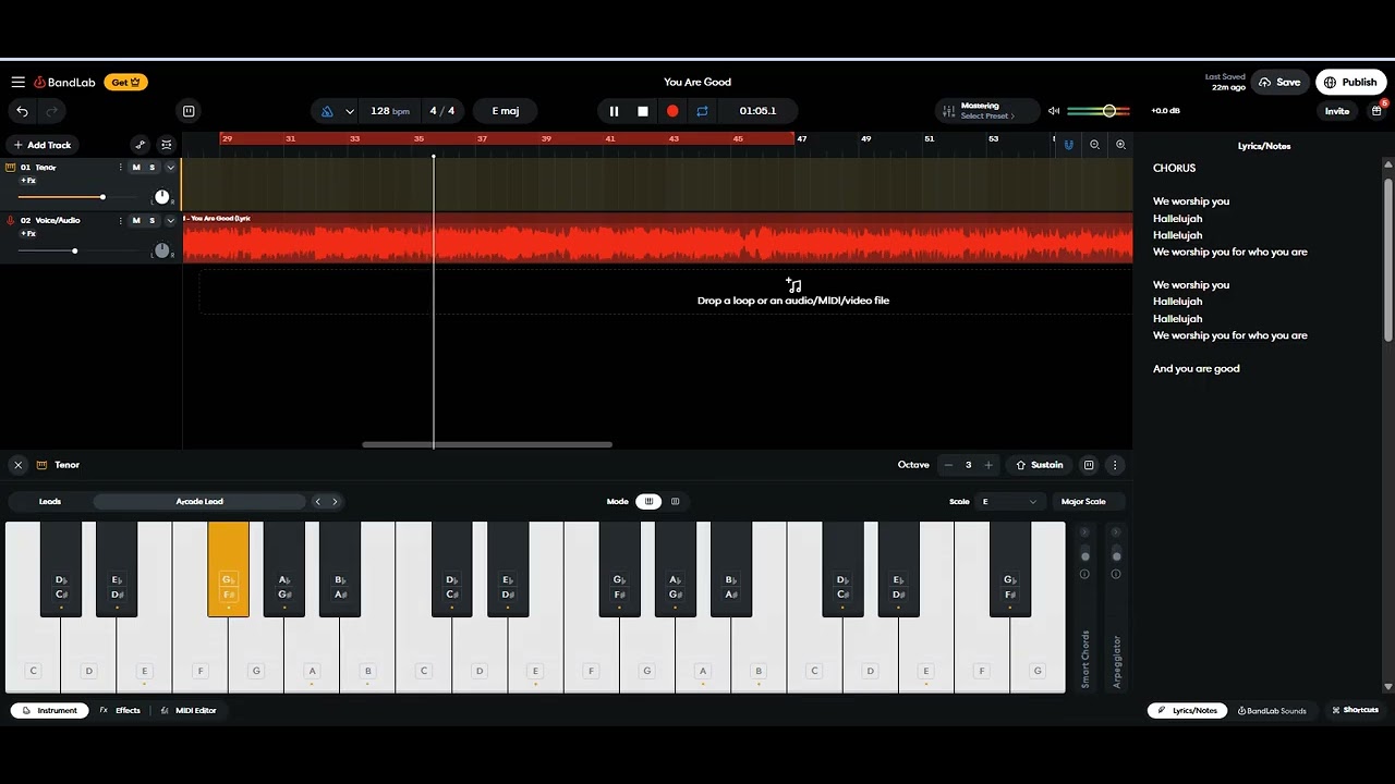 YOU ARE GOOD chorus TENOR - YouTube