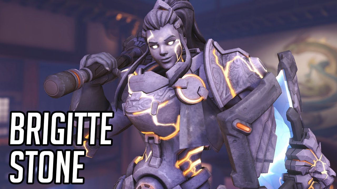 Brigitte "Stone" Skin Showcase - Overwatch 2 - YouTube