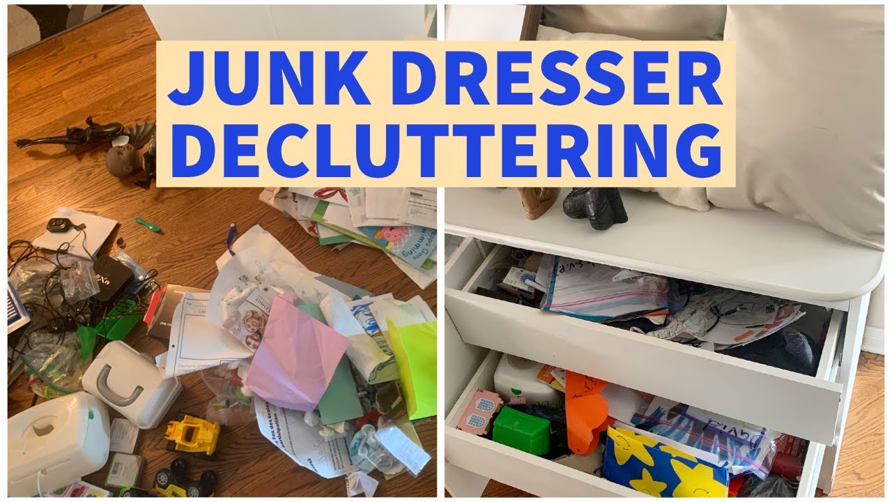 JUNK CABINET DECLUTTERING/ JUNK DRAWER/Junk dresser declutter and clean ...