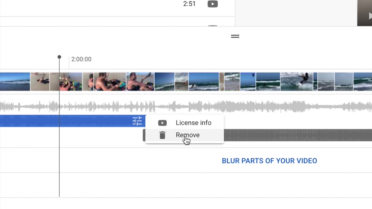 How to add, delete and move music tracks in your YouTube editor ...
