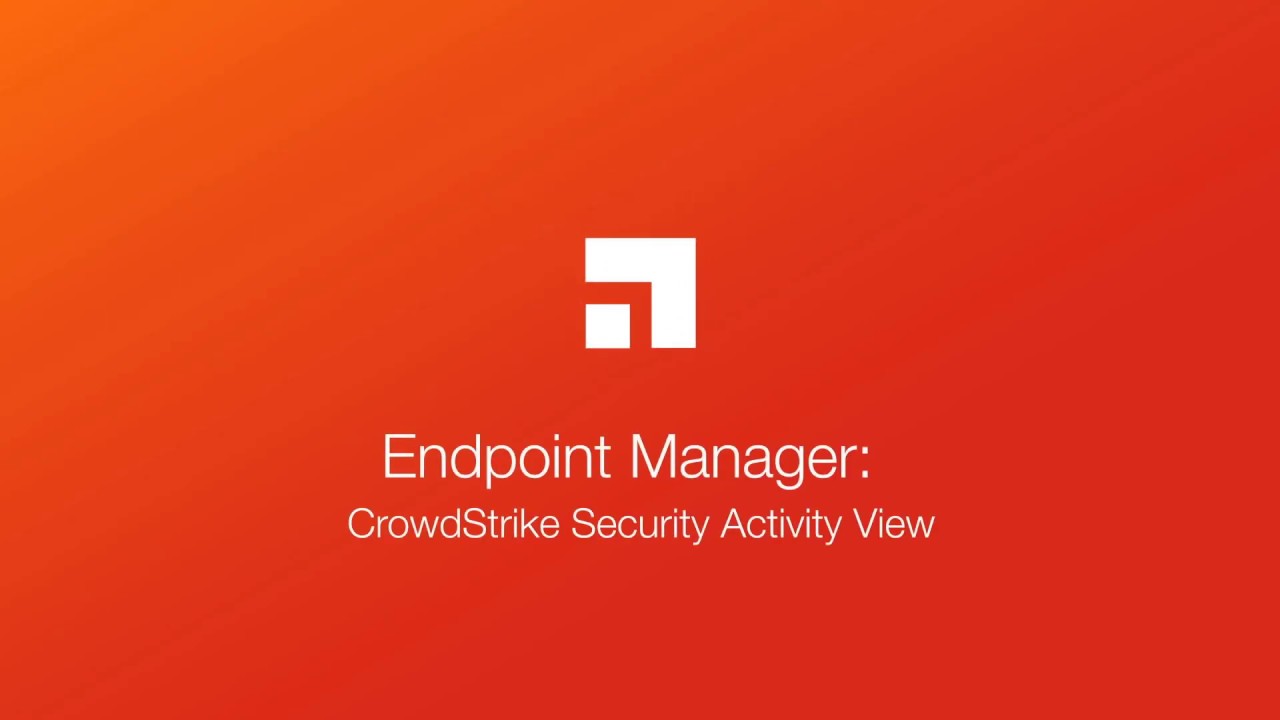CrowdStrike Security Activity view - YouTube