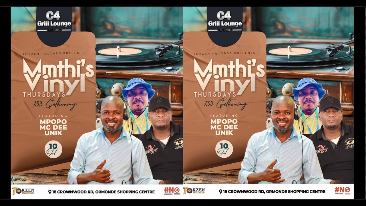 133 Gathering MPOPO at C4 Grill Lounge "Mmthi's Vinyl Thursday's" - YouTube