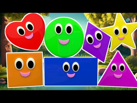 Triangle Rectangle Rhymes| The Shapes Song for Toddlers| We are Shapes ...
