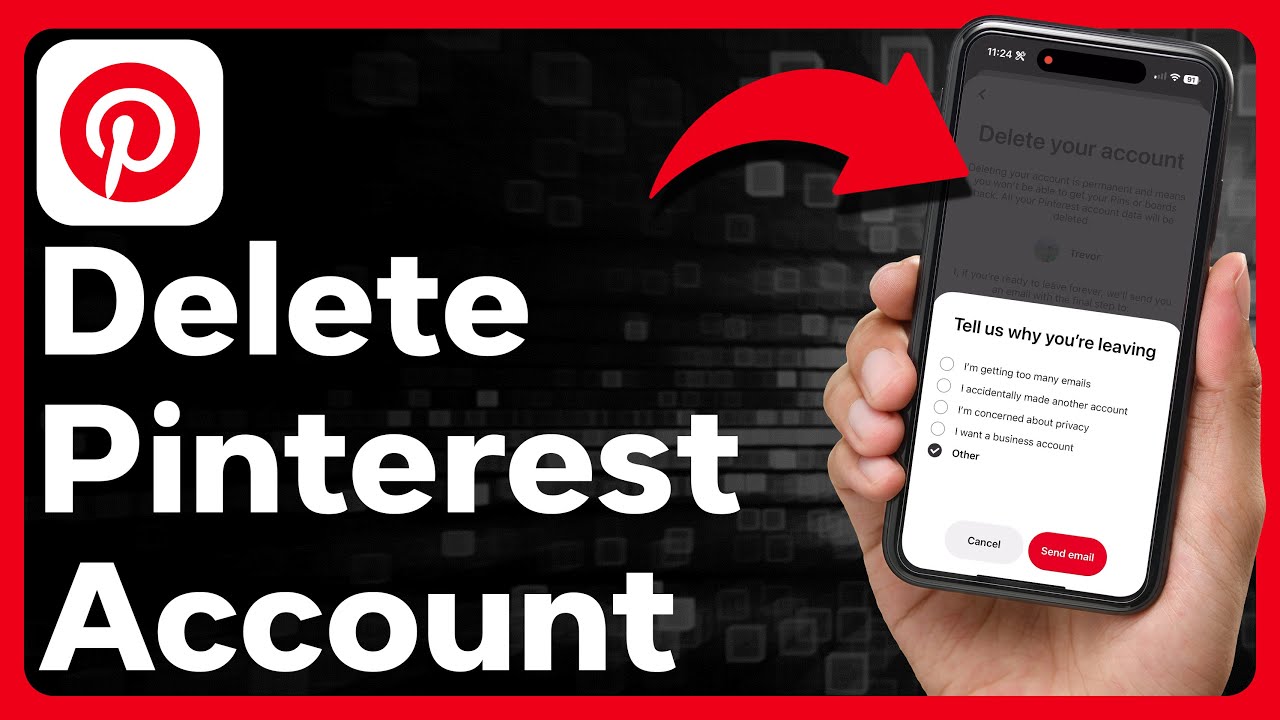 How To Delete Pinterest Account - YouTube