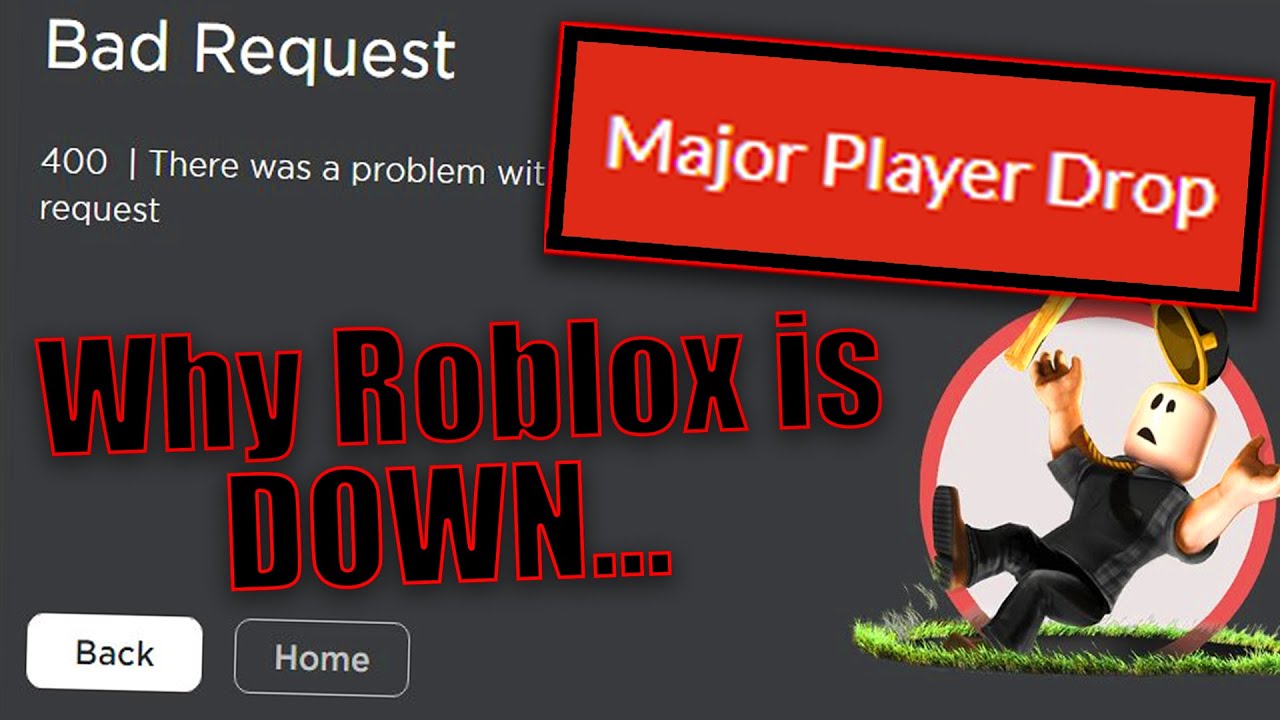 reason why roblox is down (meme) - YouTube
