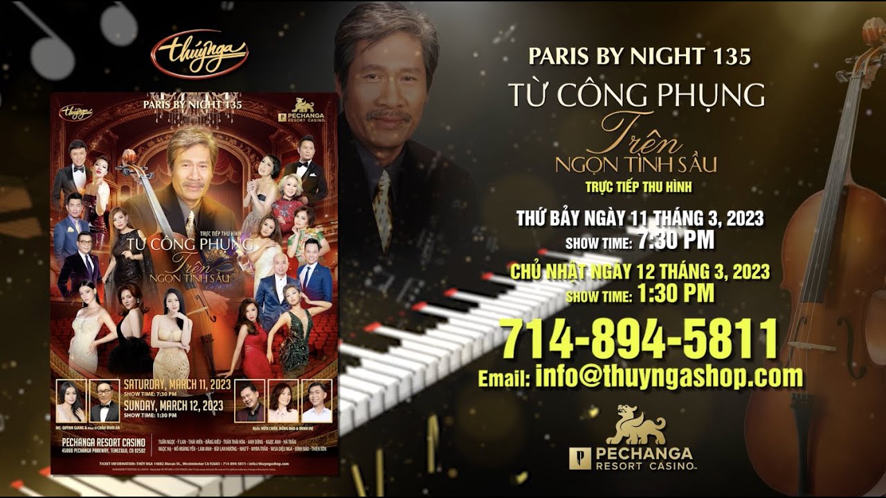 PBN 135 - Từ Công Phụng / Trên Ngọn Tình Sầu - thu hình March 11 & 12 ...