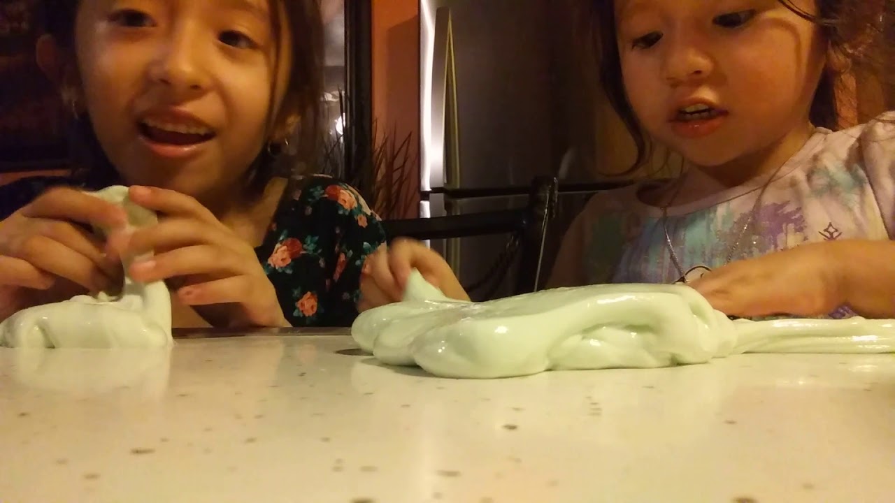 Me and sister playing with slime - YouTube