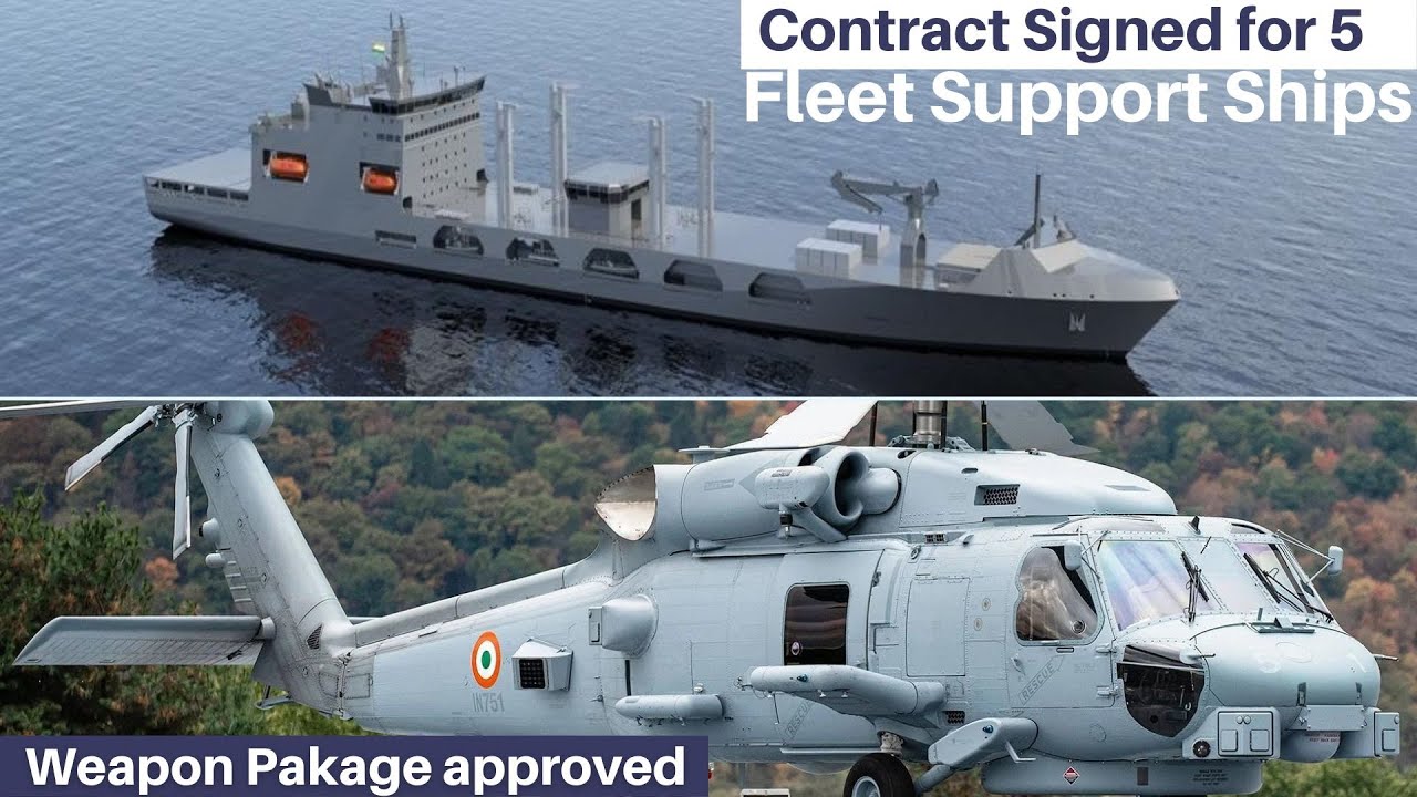 5 Fleet Support Ships for Indian Navy | DAC approved Weapon package for ...