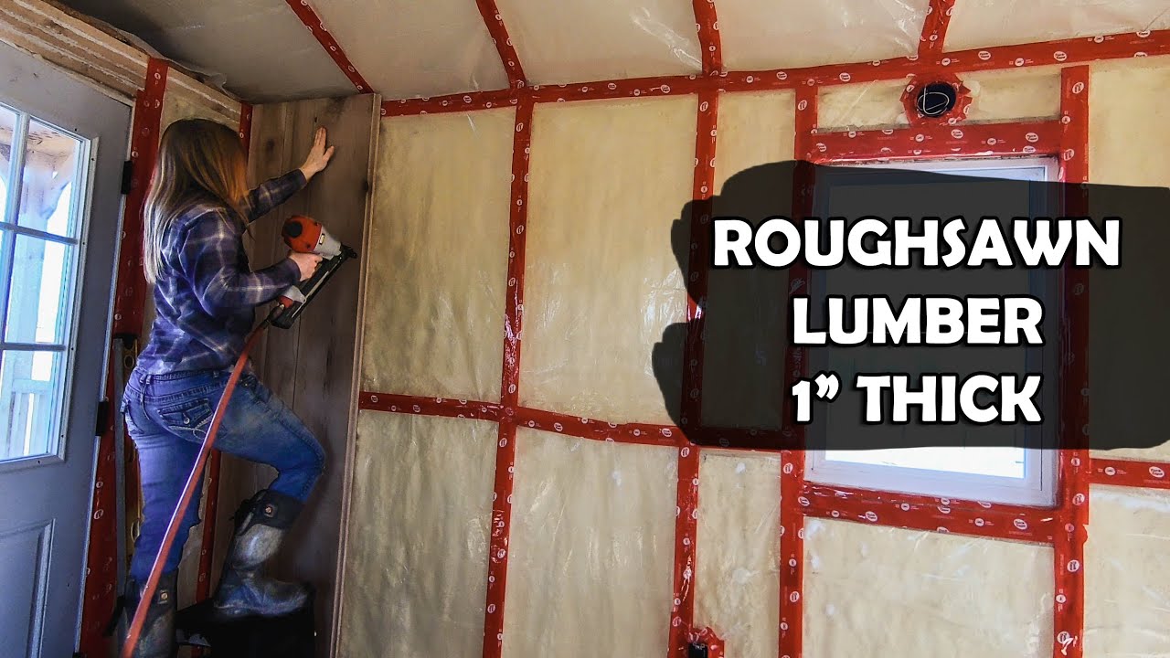 Rough Cut Lumber for the Cabin: The WALLS Are Going UP! : Off-grid ...