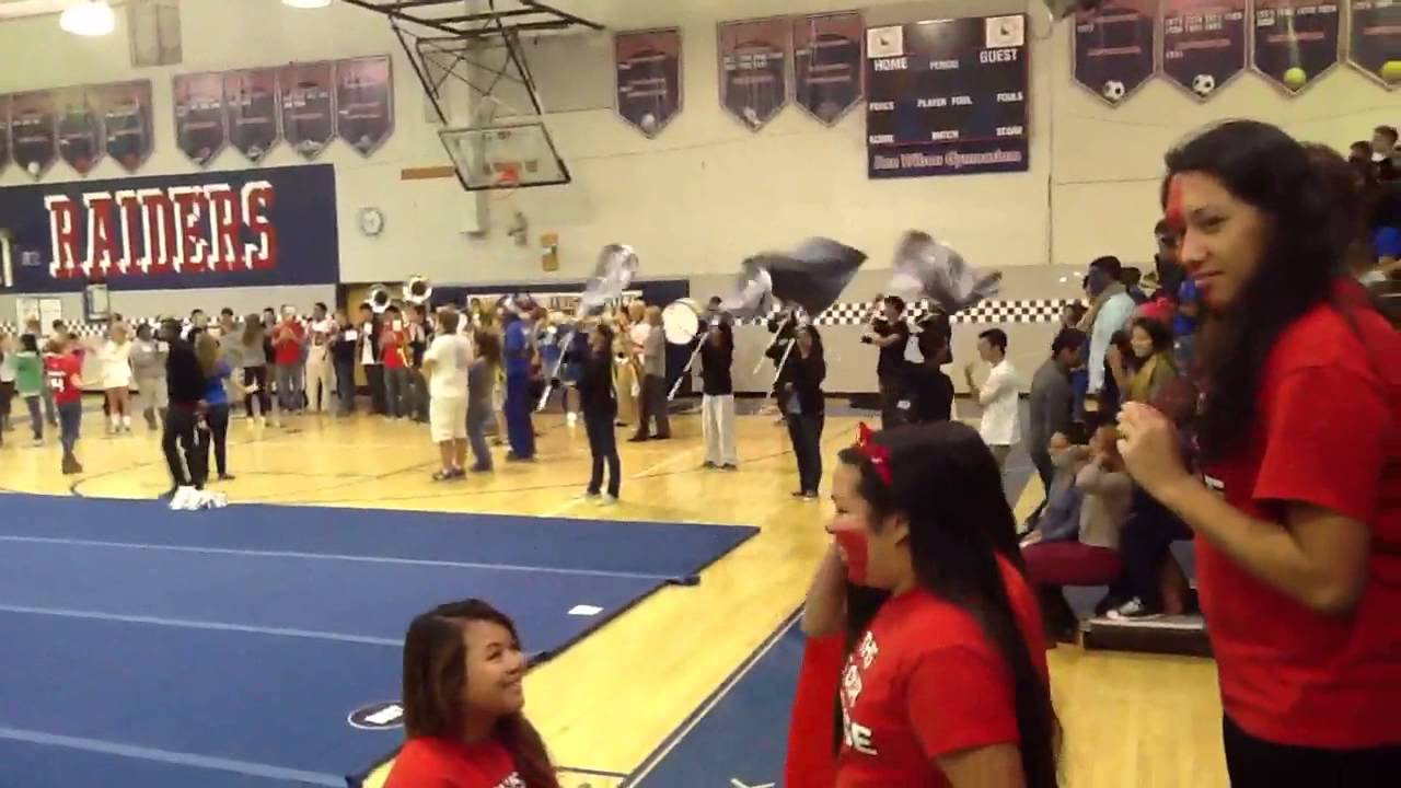 Pep rally at jeb stuart high school 1 - YouTube