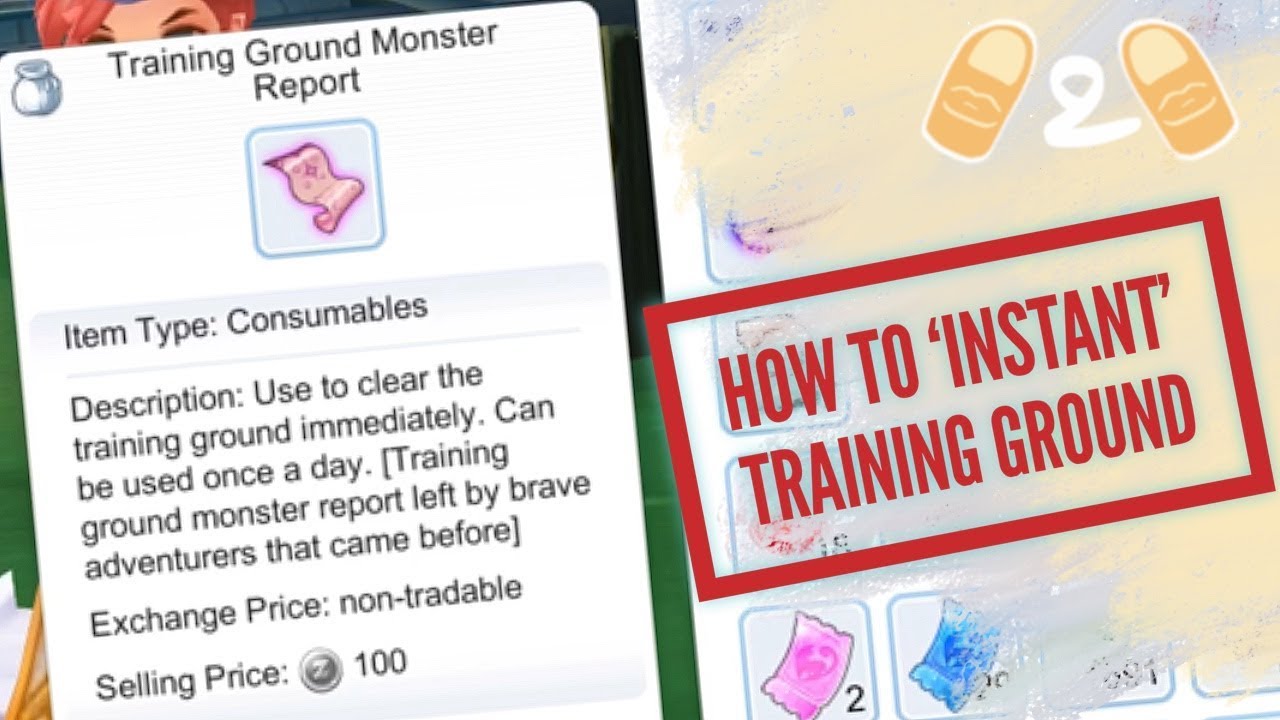Ragnarok Eternal Love How to instant Training Ground using Monster ...