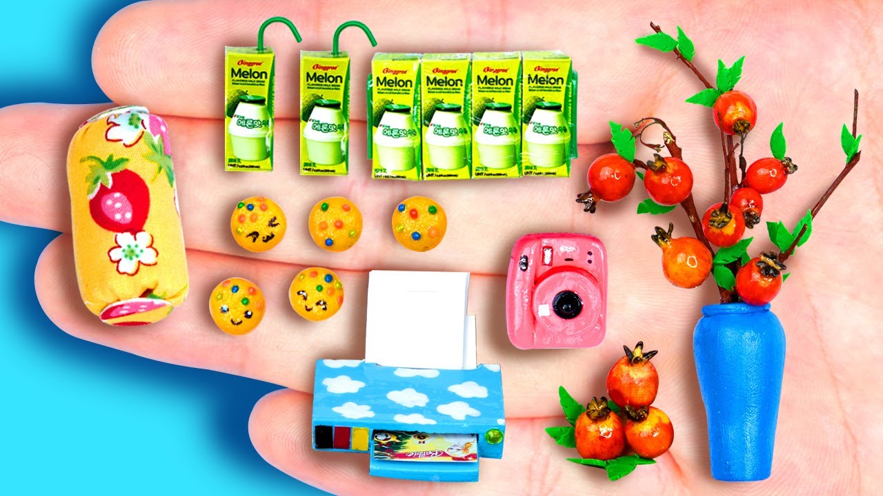 17 EASY DIY MINIATURE IDEAS FOR DOLLHOUSE AND BARBIE ITEMS - YouTube