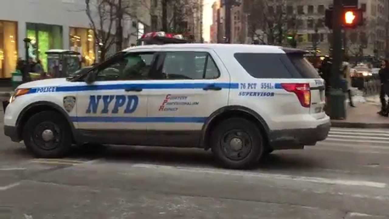 BRAND NEW NYPD POLICE INTERCEPTOR UTILITY SUPERVISORS UNIT CRUISING BY ...
