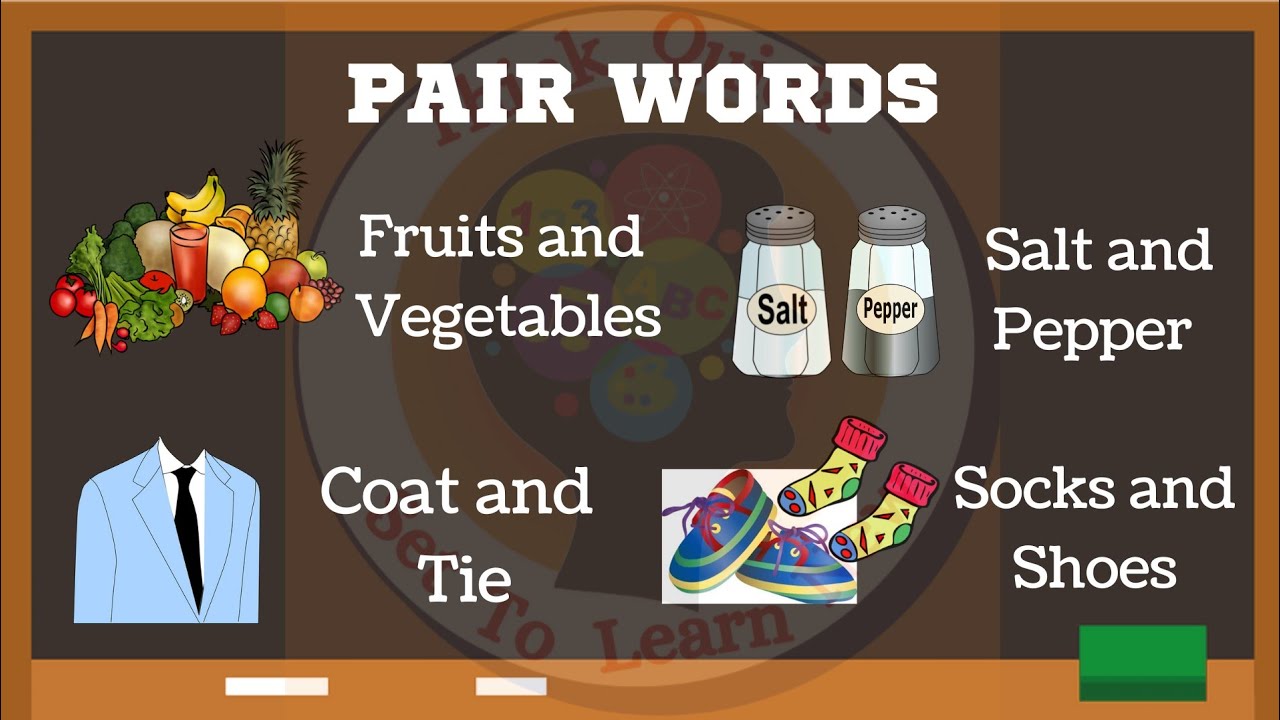 PAIR WORDS In English | Words Commonly Used Together | English Grammar ...