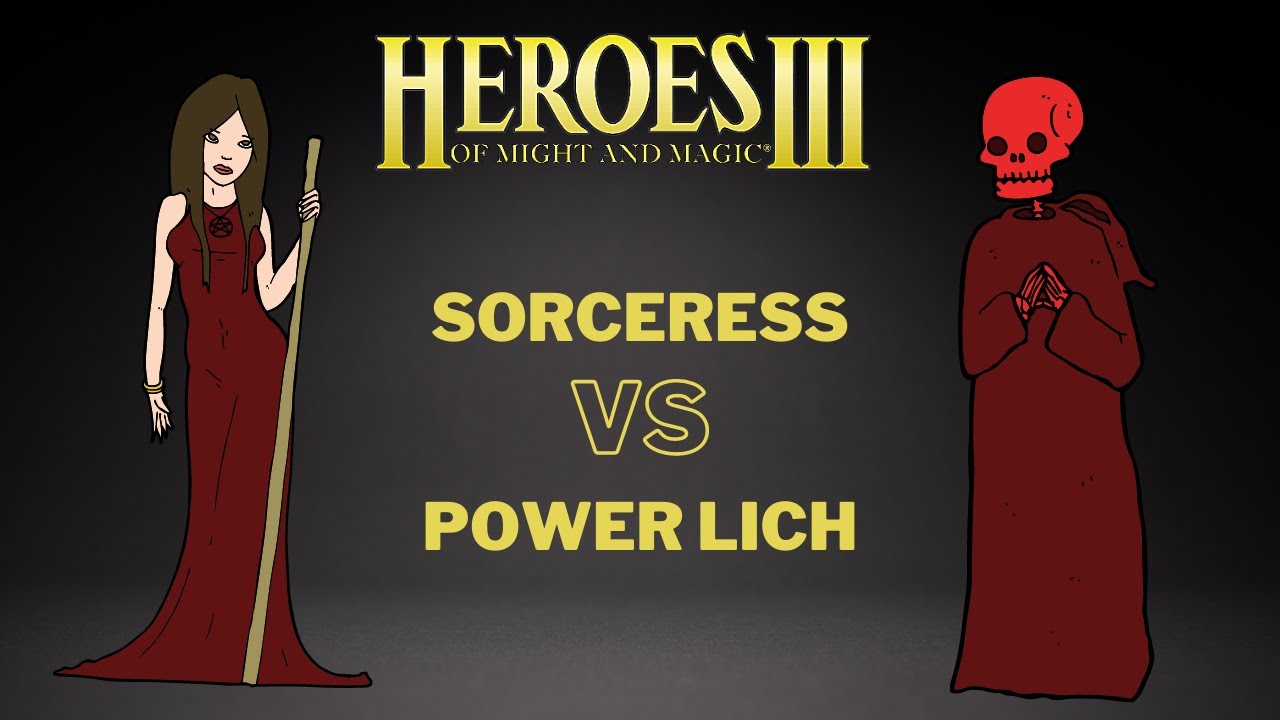 Heroes 3 - 3000 Sorceresses VS 3000 Power Liches - YouTube