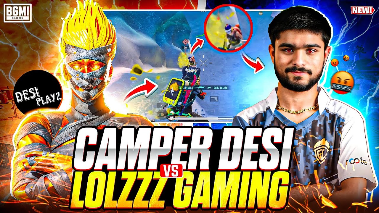DESi PLAYz Vs LolzZz Gaming 🔥|| Conqueror Lobby Clutches || @Desi__Playz ☠️ - YouTube
