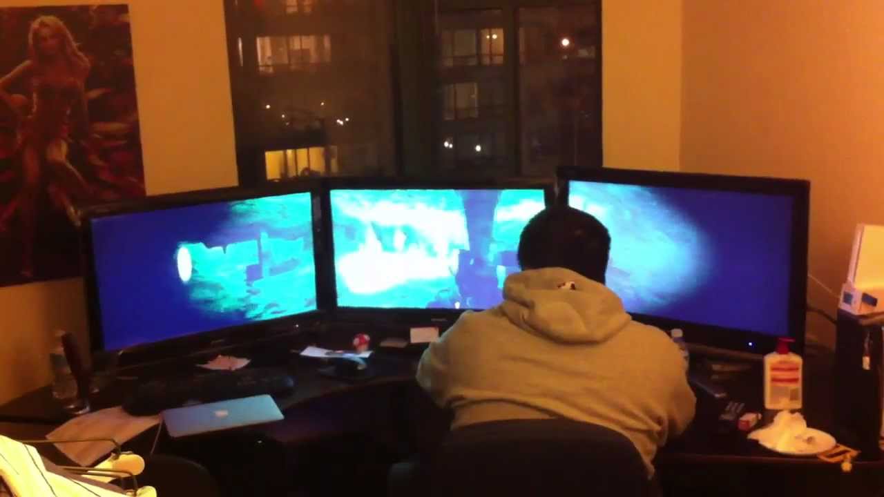 Eyefinity setup with MW2 with Radeon HD 6870 - YouTube