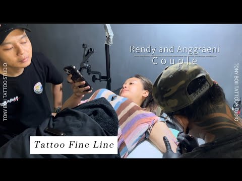 Tattoo Fine Line || Couple Rendy and Anggraeni || By: Mr.Ashar - YouTube