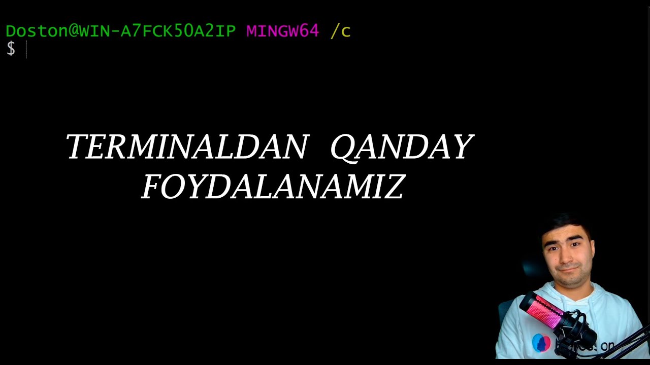 Terminal bilan ishlash | #1-Cmd va Git bash nima - YouTube