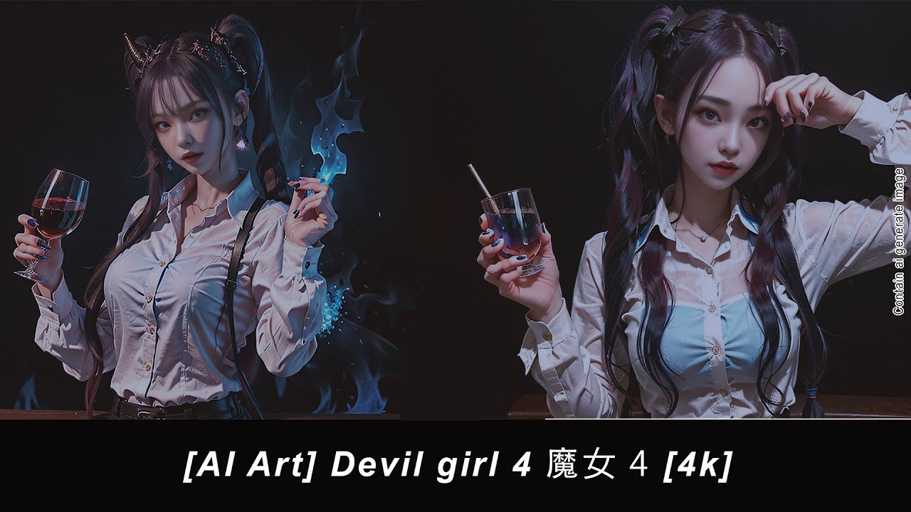 Realistic Ai Fantasy Creature | Devil girl 4 | Ai幻想生物 | 魔女 4 [4k] [AI ...