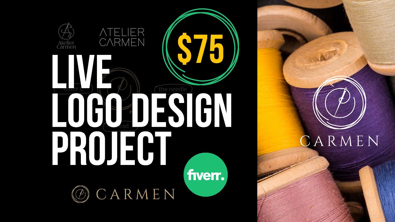Logo Design for Fiverr Client: $75 Professional Process & Overview ...