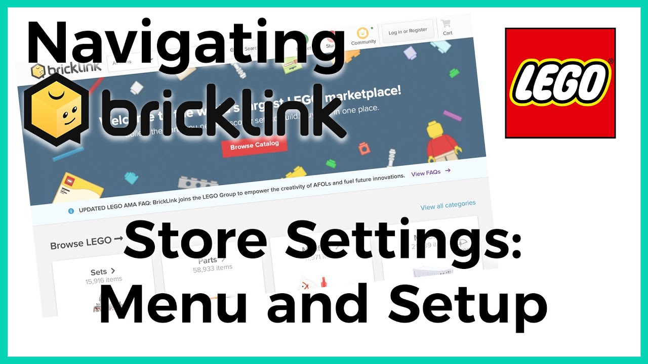 Navigating BrickLink as a Seller | Store Settings: Menu and Setup - YouTube