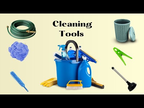 Cleaning Tools Vocabulary | Bathroom Vocabulary | English Vocabulary ...