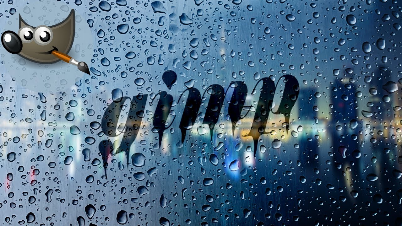 Foggy Window Text In Gimp - YouTube