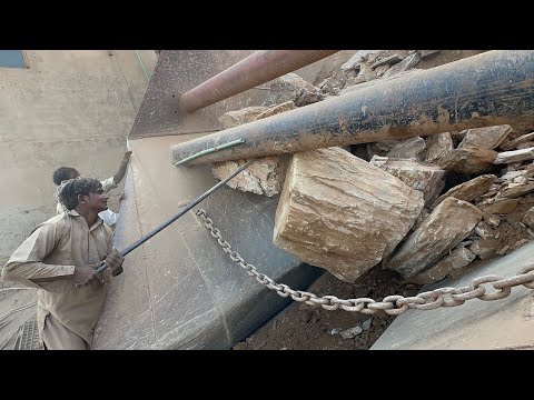 “Huge Stones Jammed in Hopper | Real Stone Crushing Machine Action ...