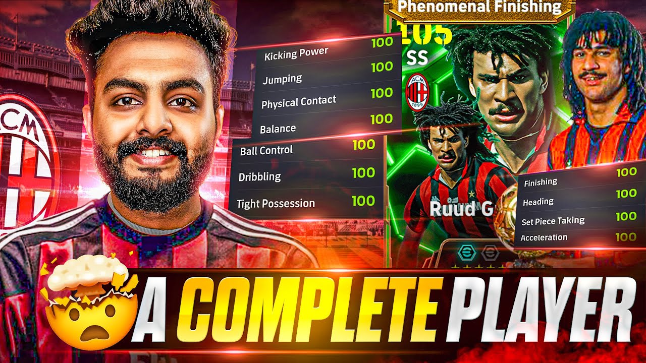 105 GULLIT DEEP LYING FORWARD GAMEPLAY🔥 | COMPLETE CARD🥵 | PHENOMENAL ...