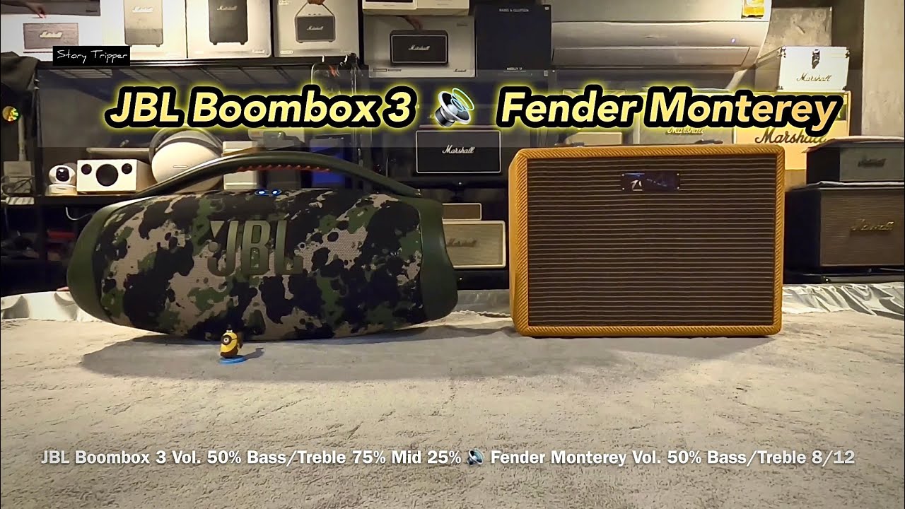 JBL Boombox 3 vs Fender Monterey (Tweed) - YouTube