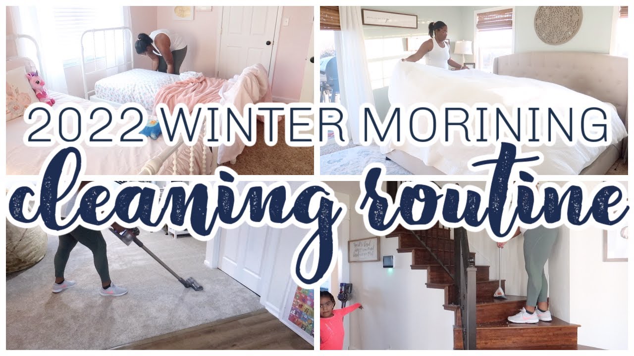 2022 PRODUCTIVE MORNING CLEANING ROUTINE - YouTube