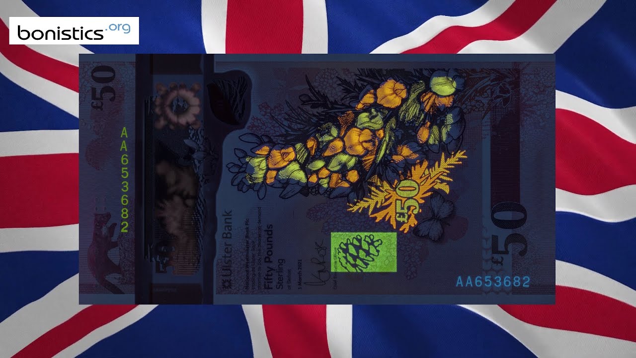 Northern Ireland (Ulster Bank) 50 Pounds 2021 - YouTube