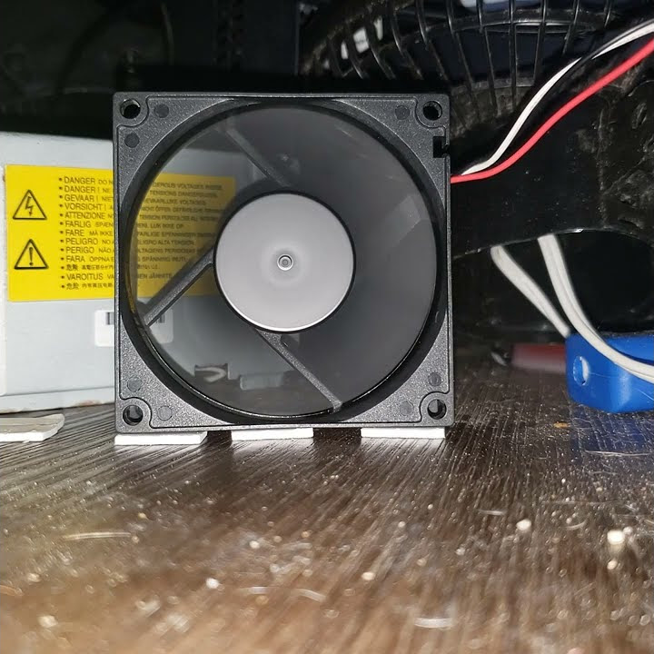 avc C8025S12M 12v 0.25a dc brushless fan run directly to 12v - YouTube