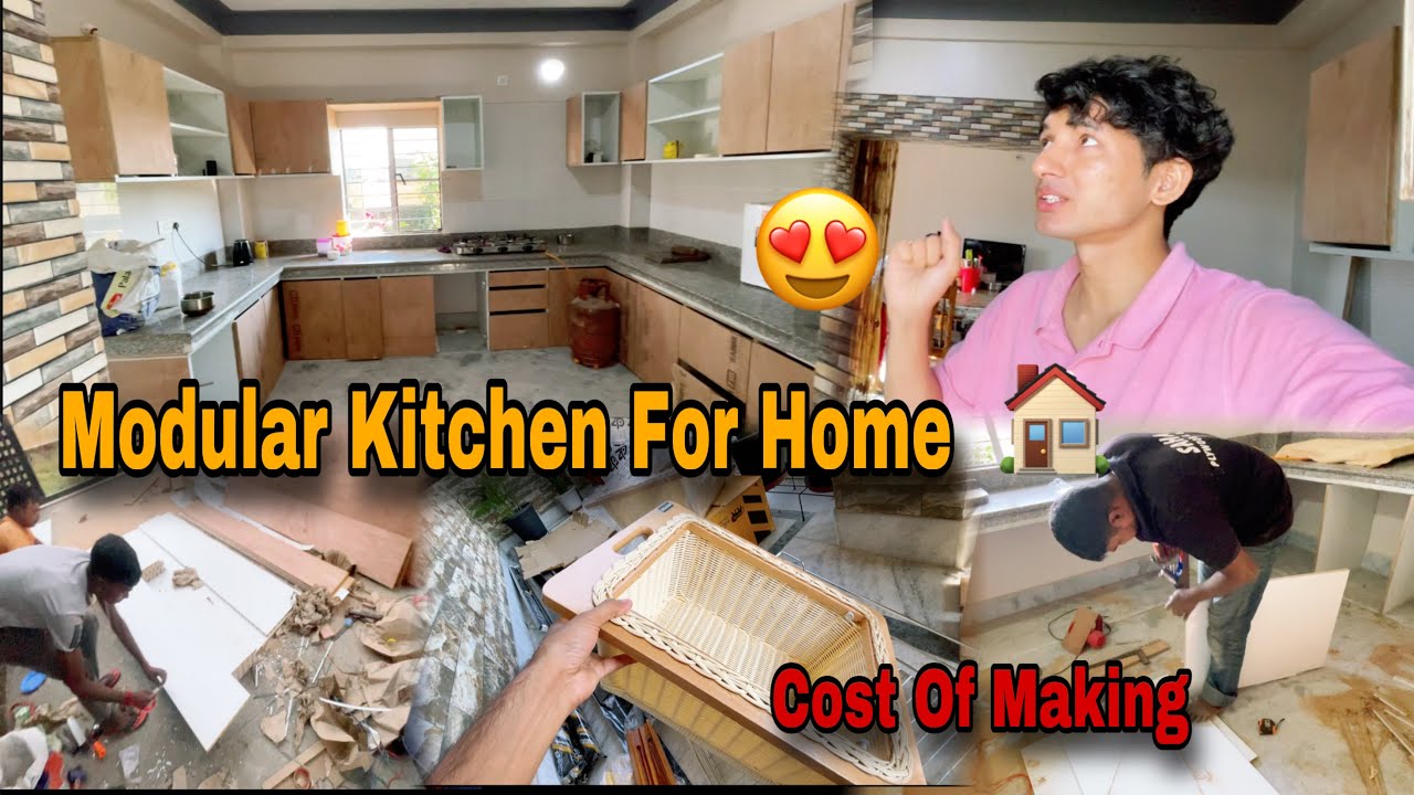 😍Start Making New Modular Kitchen | 😛 Gift From My Office | Module ...