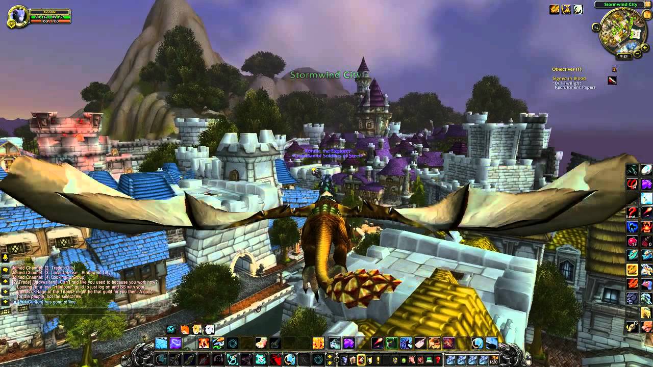 WoW - Stormwind - Flying Around - YouTube