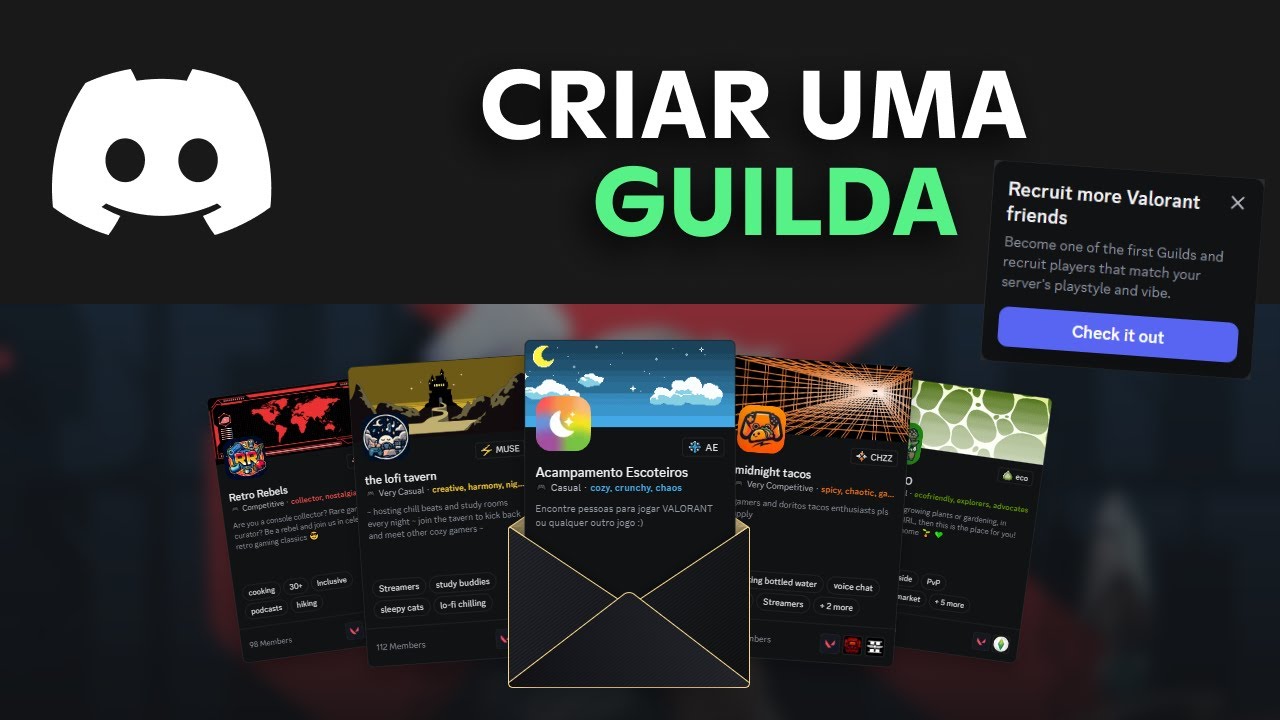 [RECURSO DELETADO] COMO TRANSFORMAR SEU SERVIDOR EM UMA GUILDA - Discord - YouTube
