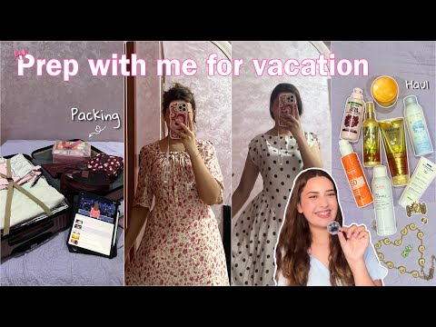 Travel Haul + Packing With Me 🧳💗 | Clothes, Beauty & Accessories.. 🎀
