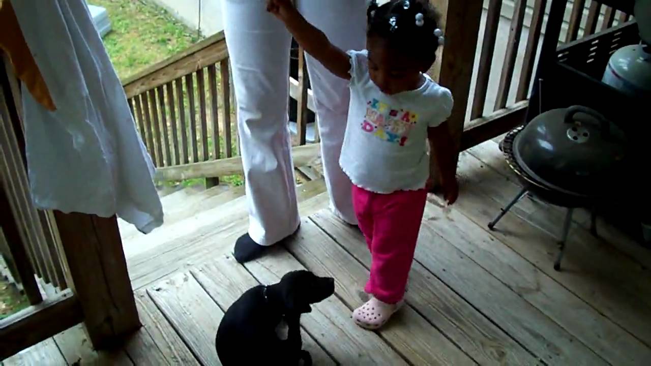 baby aniya and missy the puppy - YouTube