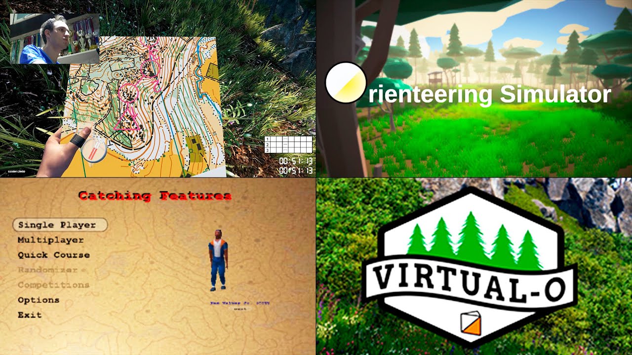 Обзор видеоигр! Orienteering Simulator, Catching Features, Virtual-O. - YouTube
